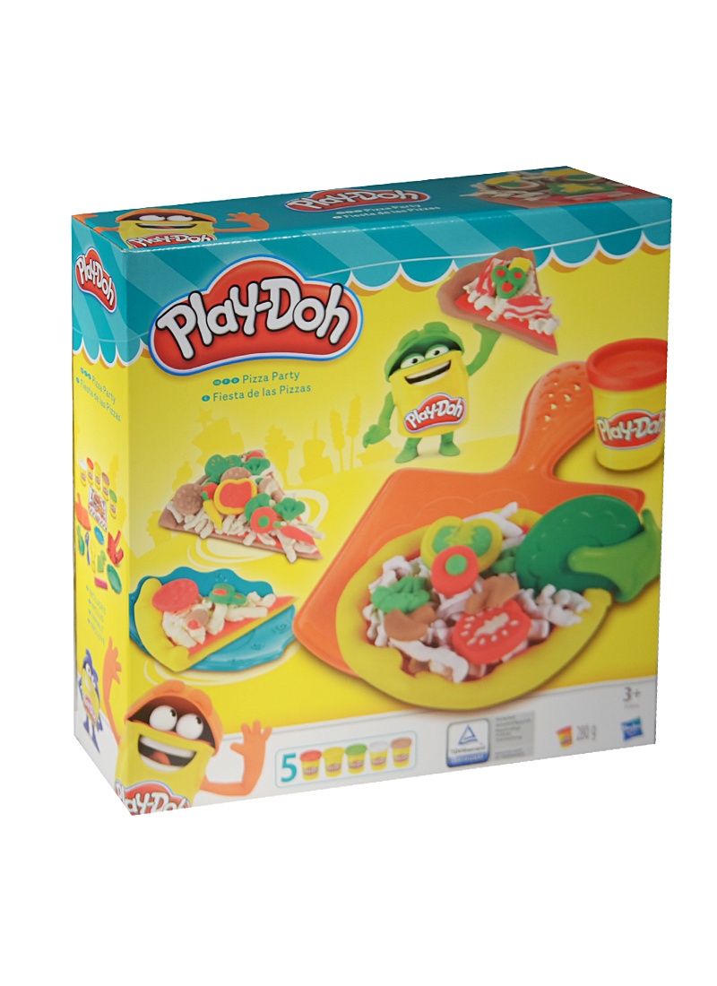 Игровой набор Play-Doh Пицца (B1856) (пластилин/5 банок+аксессуары) (3 ...